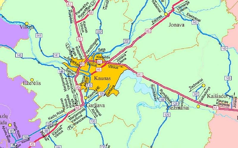 [LT] Krypčių ženklinimas Lietuvos keliuose - Miestai ir architektūra