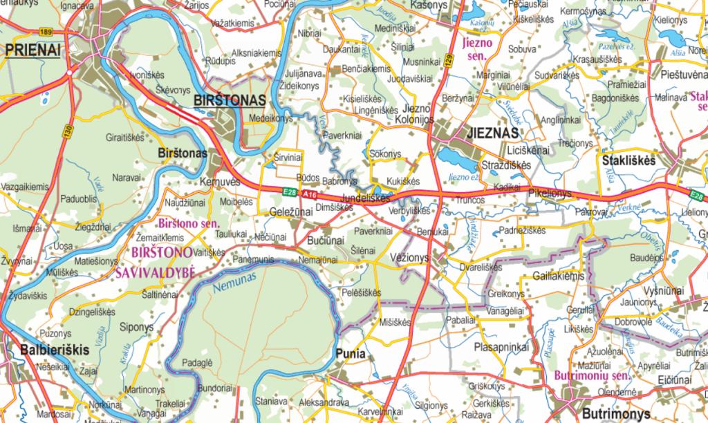 Jieznas*, Prienų r. - Miestai ir architektūra
