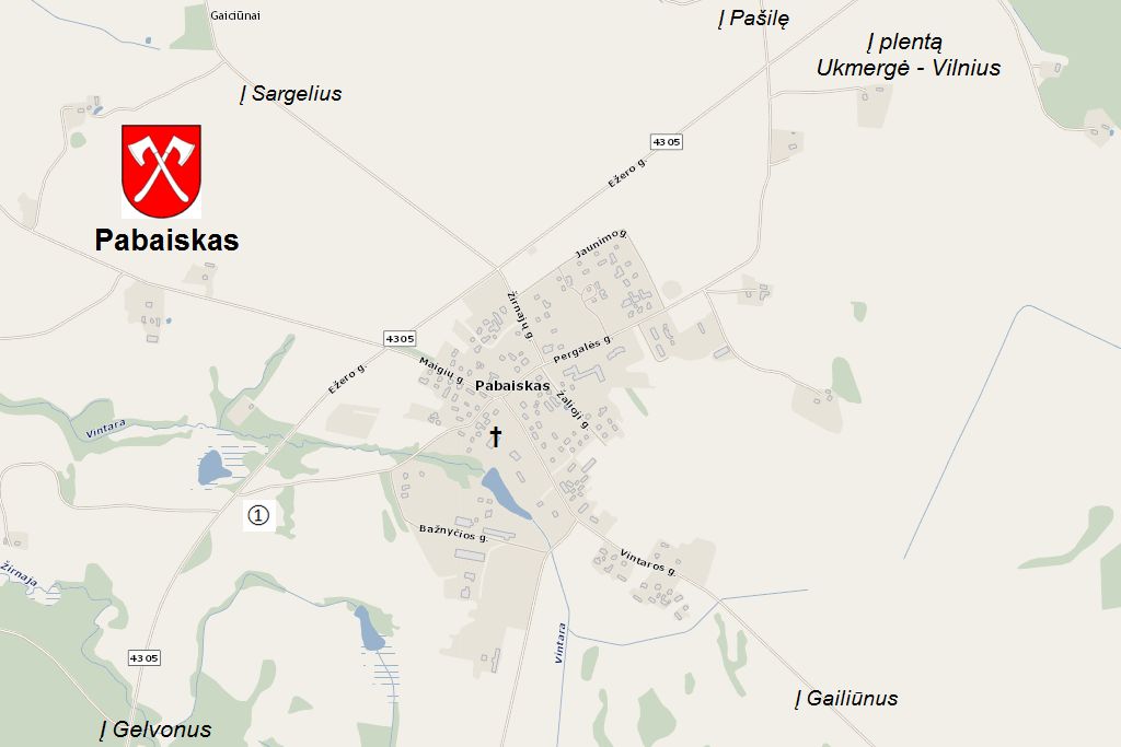 Pabaiskas*, miestelis Ukmergės r. - Miestai ir architektūra