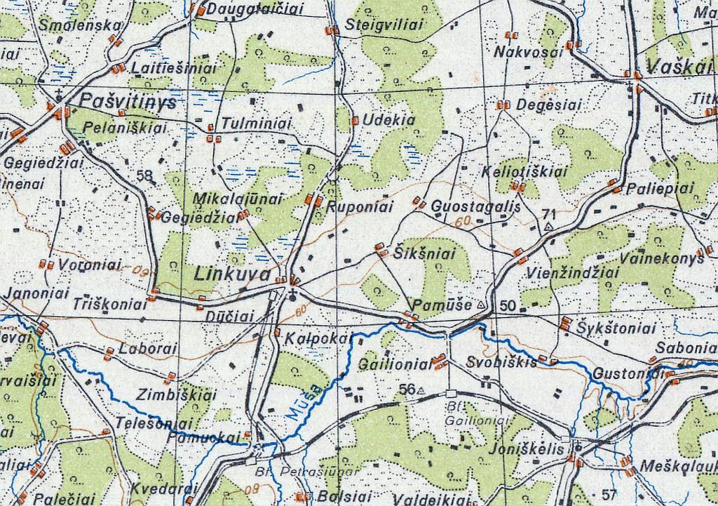 Linkuva*, Pakruojo r. - Miestai ir architektūra