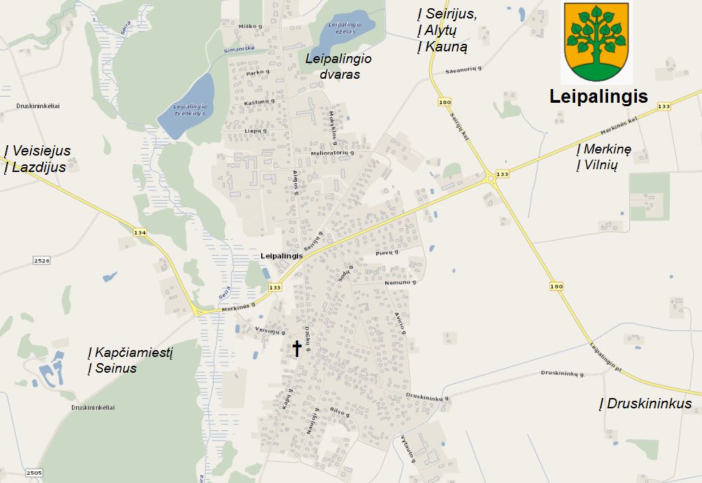 Leipalingis*, miestelis Druskininkų sav. (buv. Lazdijų r.) - Miestai ir ...