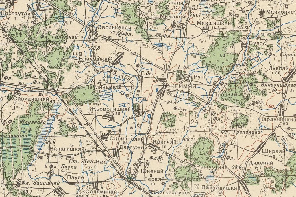 Žeimiai*, miestelis Jonavos r. - Miestai ir architektūra