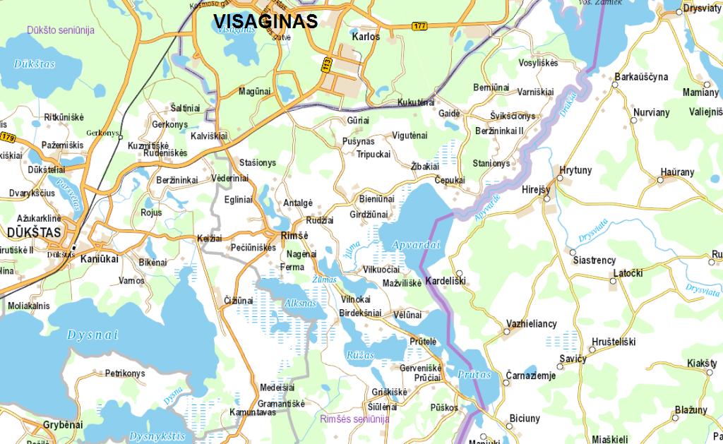 Rimšė*, Ignalinos r. - miestelis tarp didžiųjų ežerų - Miestai ir ...