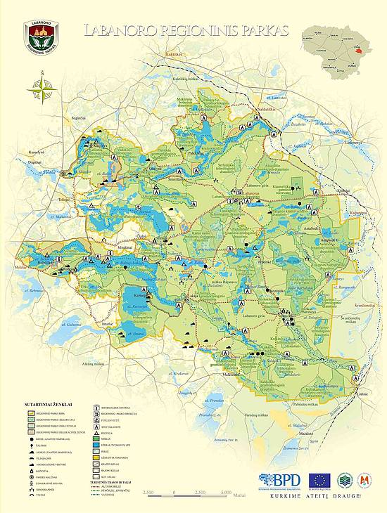 Labanoro regioninis parkas - Miestai ir architektūra