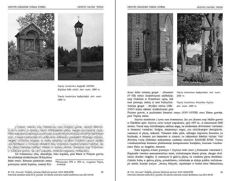 Veprių Kalvarijos, Ukmergės r. - Miestai ir architektūra