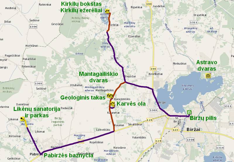 Biržų regioninis parkas ir Biržų rajonas - Miestai ir architektūra