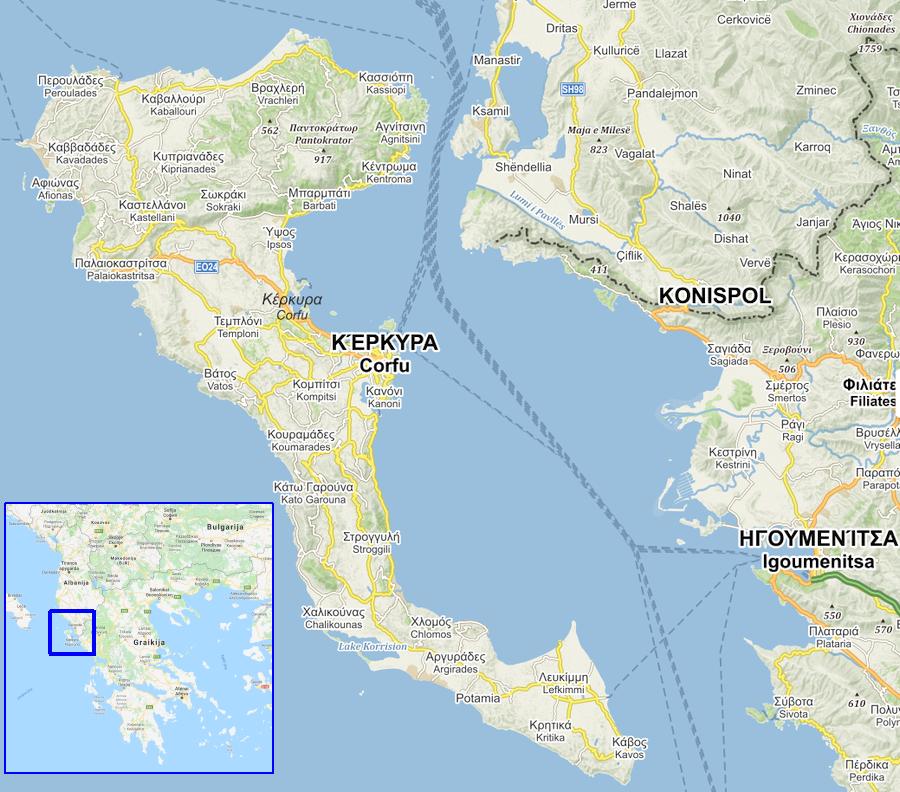 GR. Kerkyra (Korfu) / Κέρκυρα - Miestai ir architektūra